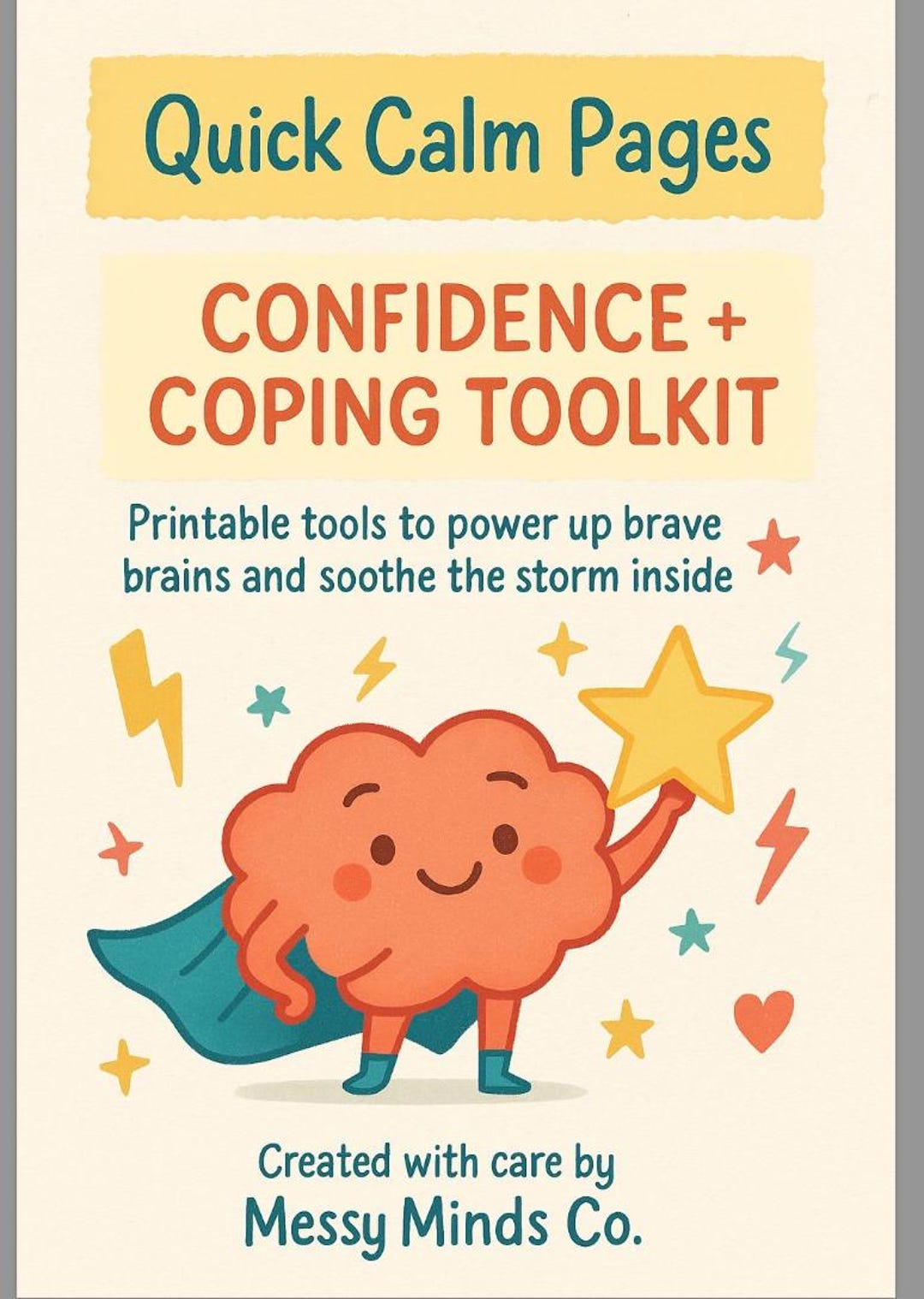 Confidence + Coping Toolkit for Kids | Calm Down Corner Printables ...