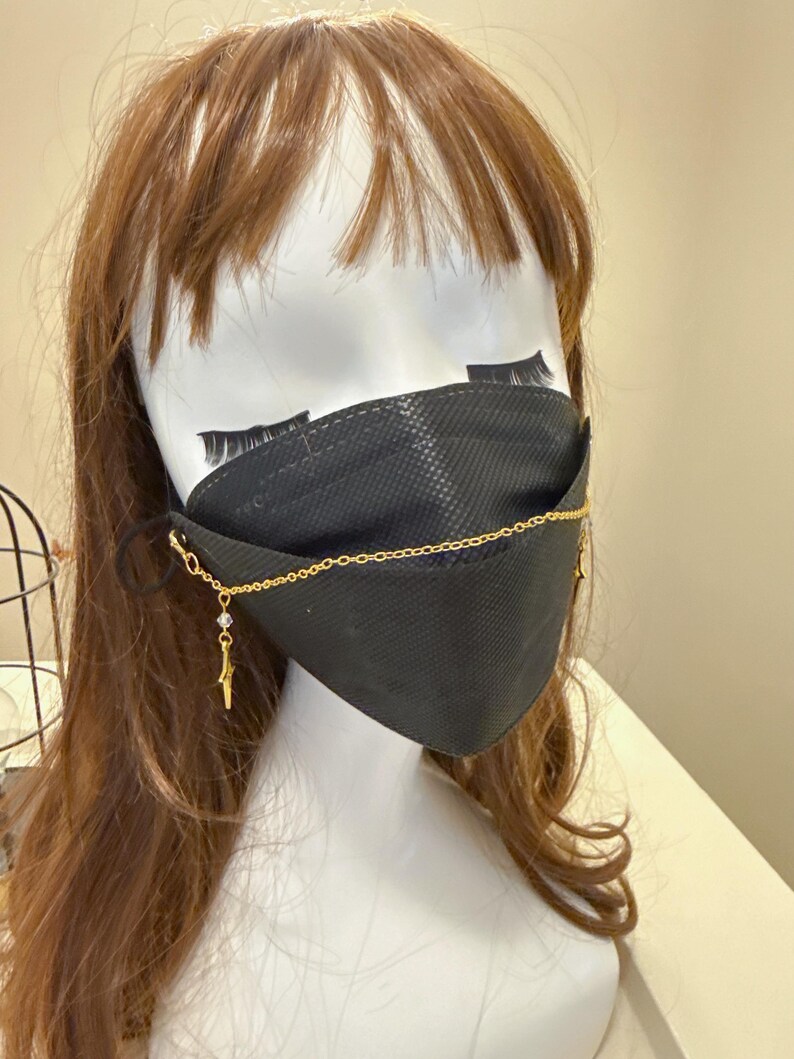Star Crystal Gothic Mask Chain, Mask Decoration Charms Gift for Her - Etsy
