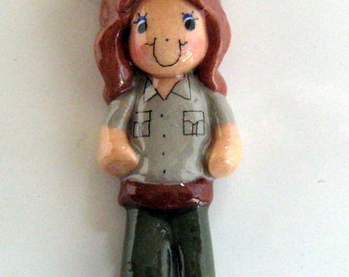 Park Ranger female Ornament Handmade Bread Dough - Etsy