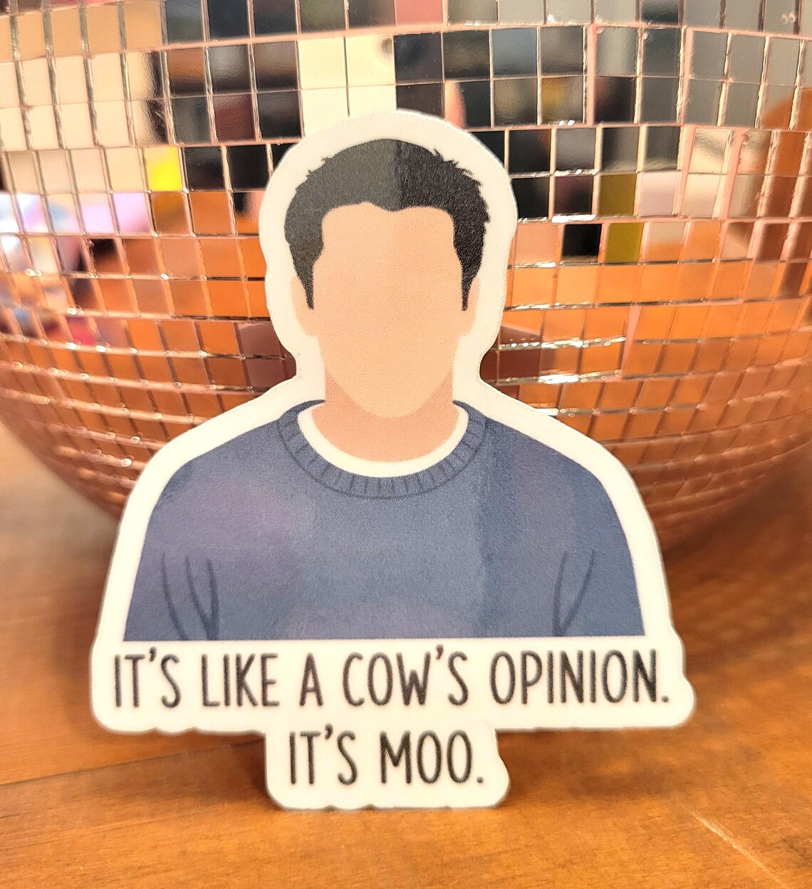 Moo Point Friends Sticker : Joey Friends Sticker, Friends Quote Sticker ...