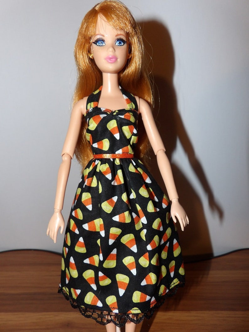 Handmade Fashion Doll Witch Costume With Short Candy Corn - Etsy