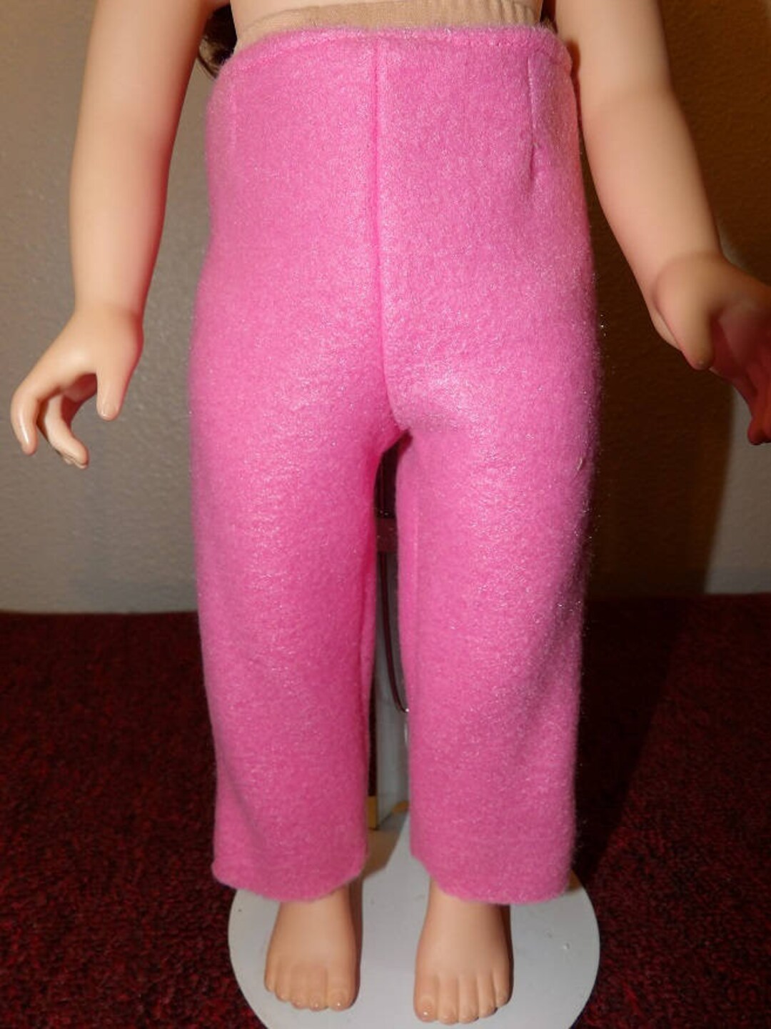 Solid Pink Fleece Pants for 18 Inch Dolls Ag325 - Etsy