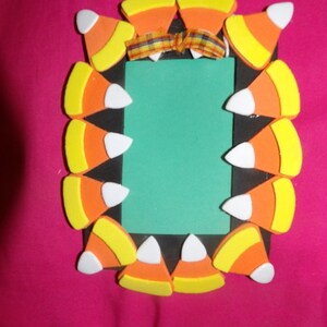Handmade Foam Candy Corn Magnetic Picture Frame - X41a-g - Etsy