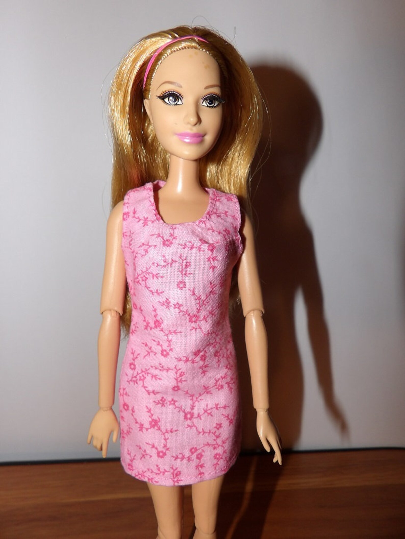 Cute Pink Floral Short Column Dress for Fashion Dolls Ed1297 | Etsy