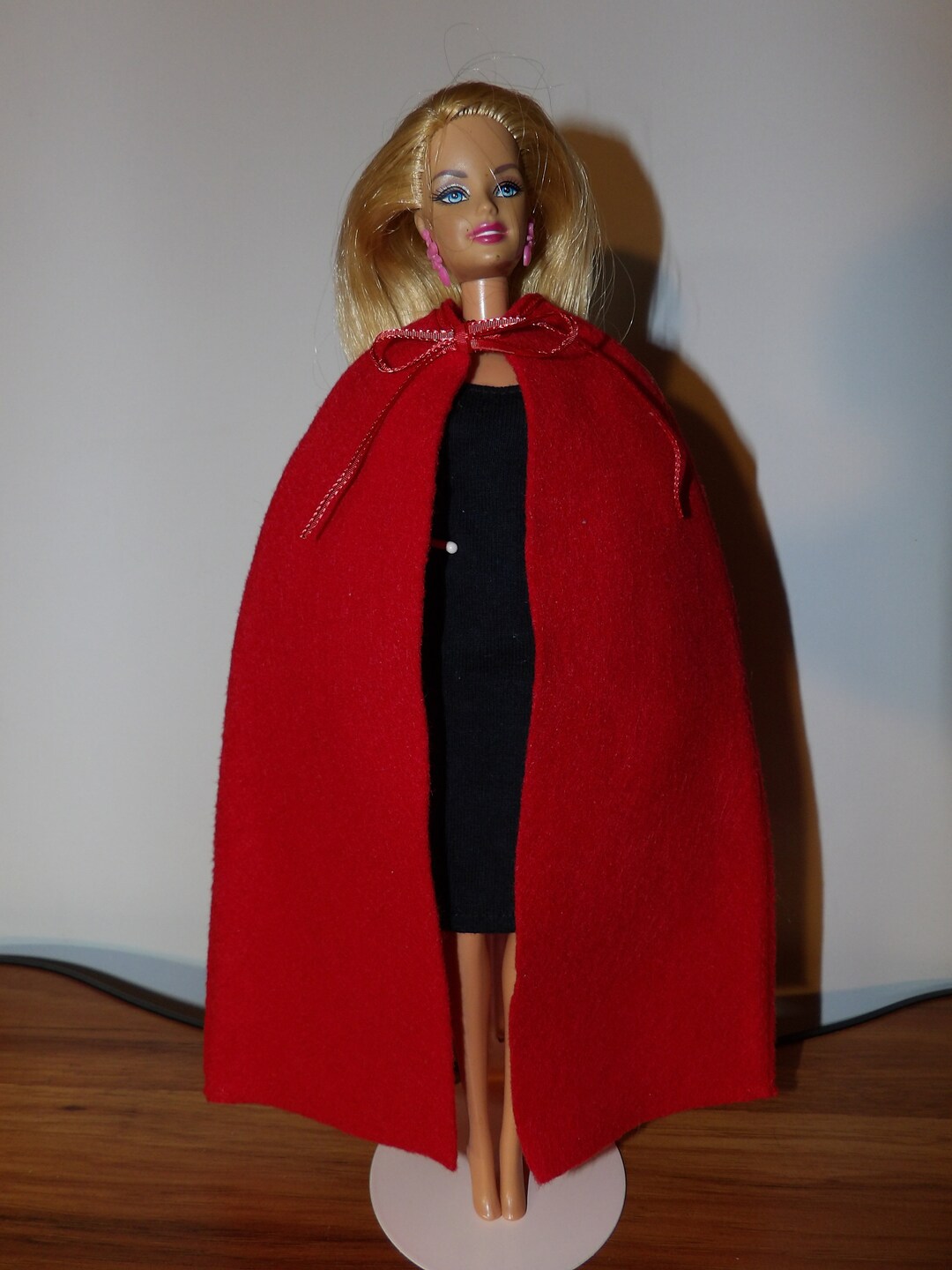 Long Solid Red Felt Cape for Male & Female Fashion Dolls - Ed1780 - Etsy