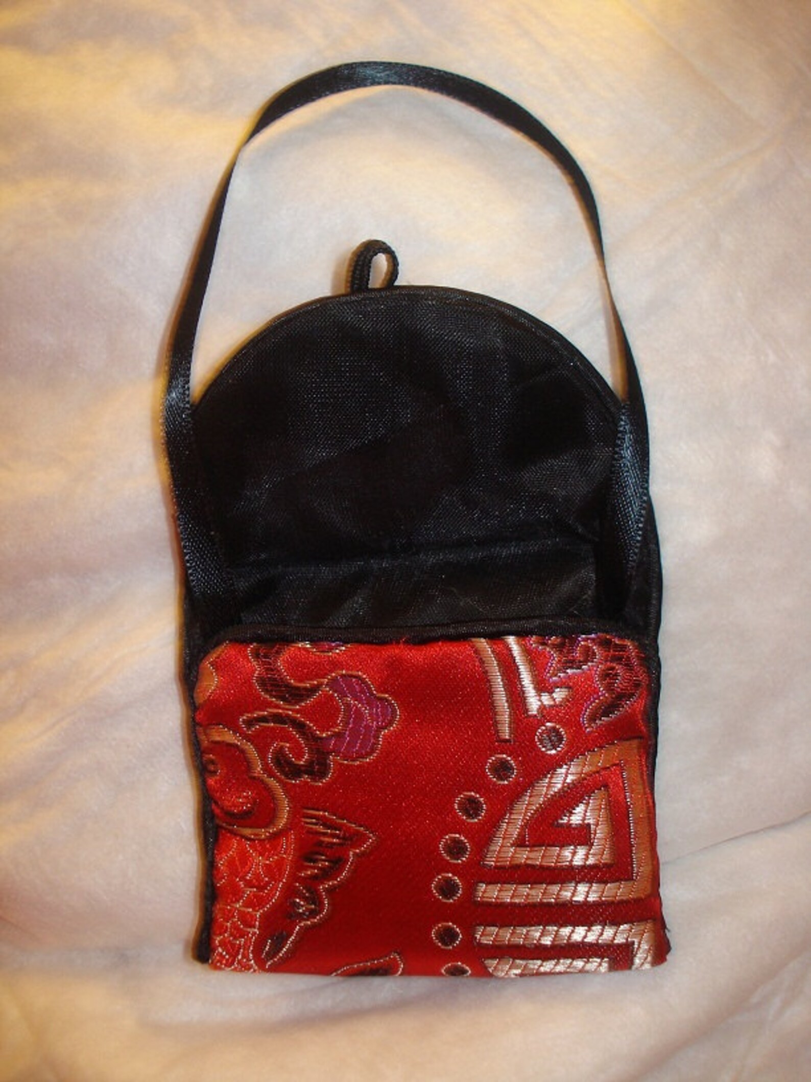 Asian red Satin purse for 18 inch Dolls agp2 | Etsy