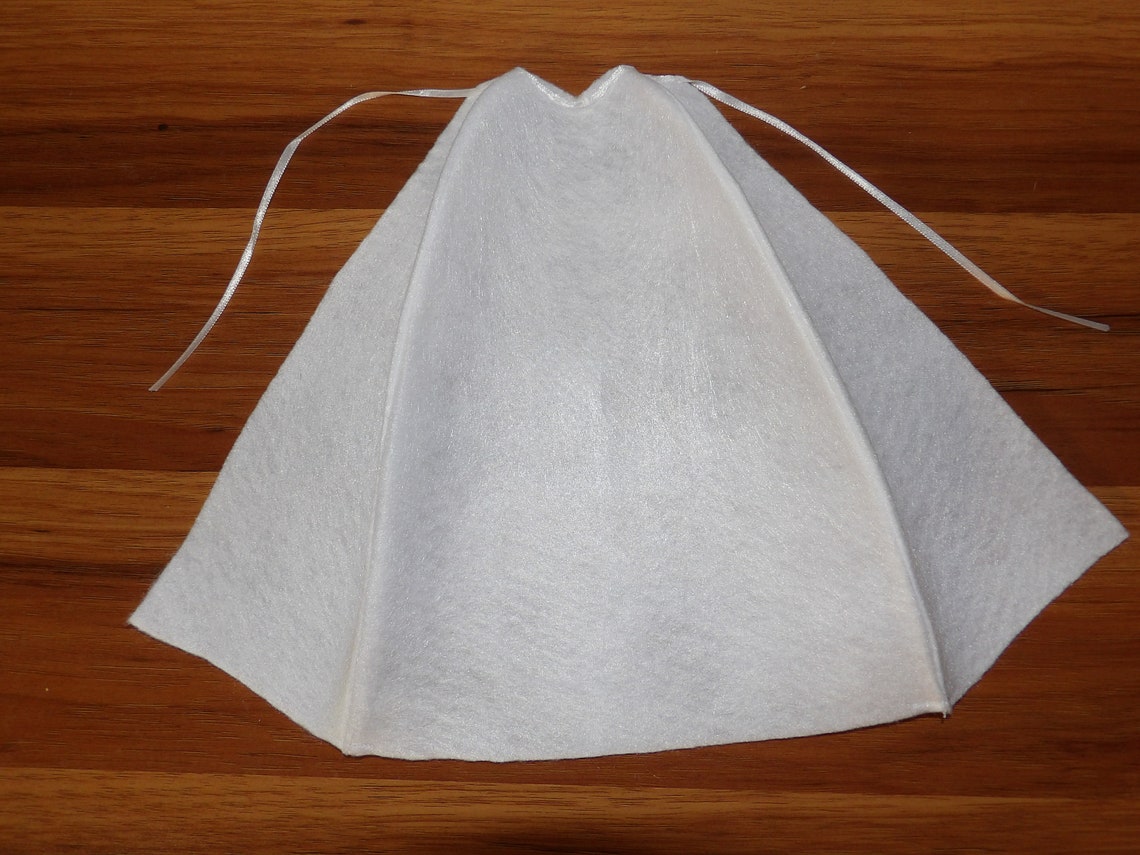 Long White Felt Costume Cape for Male & Female Fashion Dolls - Ed1781 ...