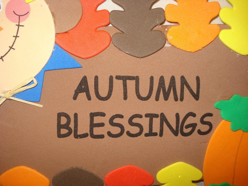 Handmade Autumn Blessings Hanging Wall Sign X43 - Etsy