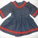 Denim Dress With Red Rick Rack Trim for 18 Inch Dolls - Ag152 - Etsy