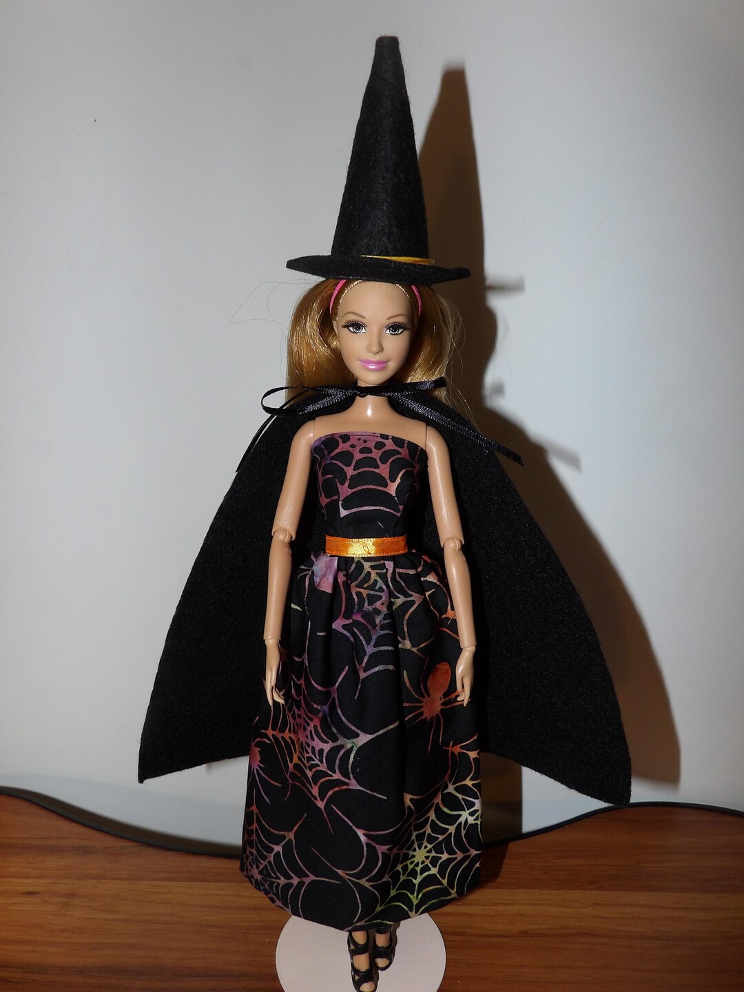 Handmade Halloween Witch Costume for Fashion Dolls With Long Tye Dye ...