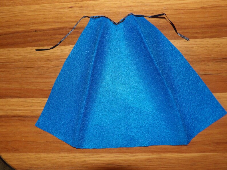 Long Solid Royal Blue Felt Cape for Male & Female Fashion Dolls ...