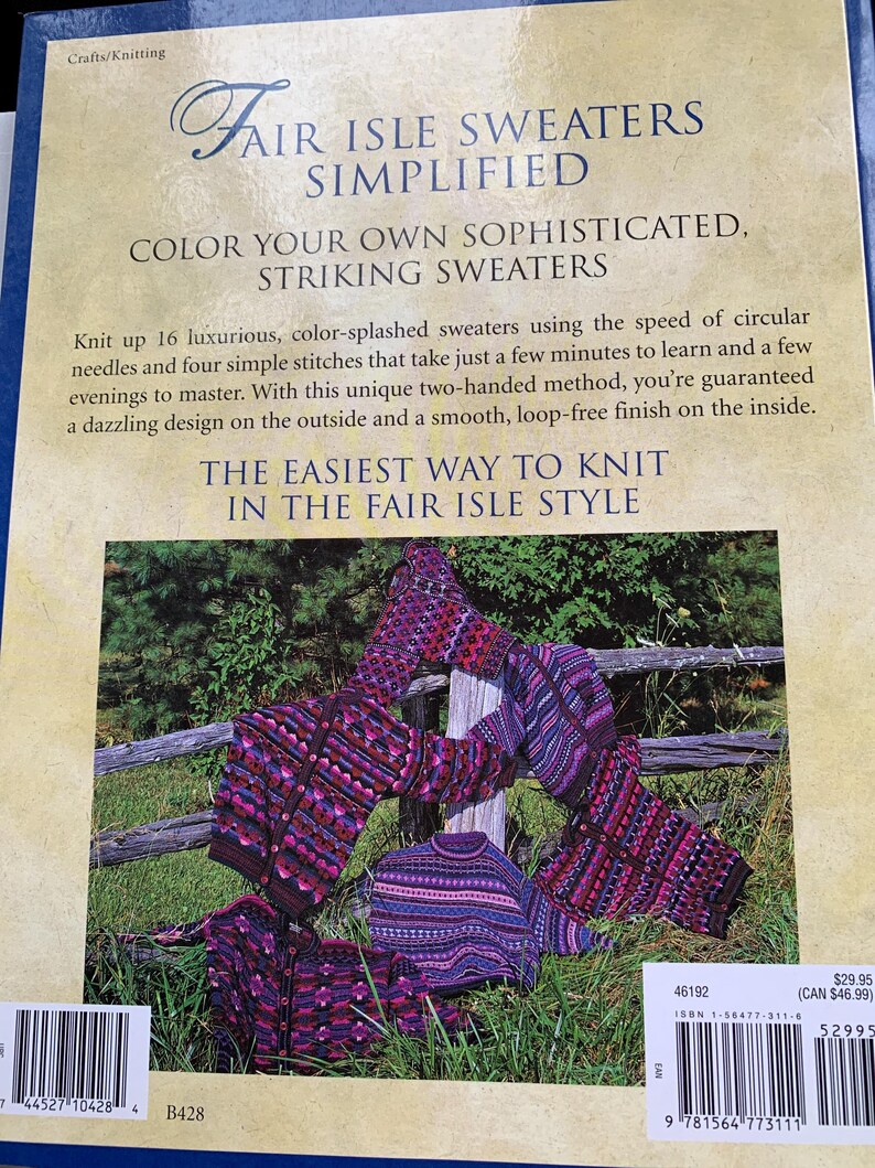 Fair Isle Sweaters Simplified - RARE - New Book 128 Pages - Etsy