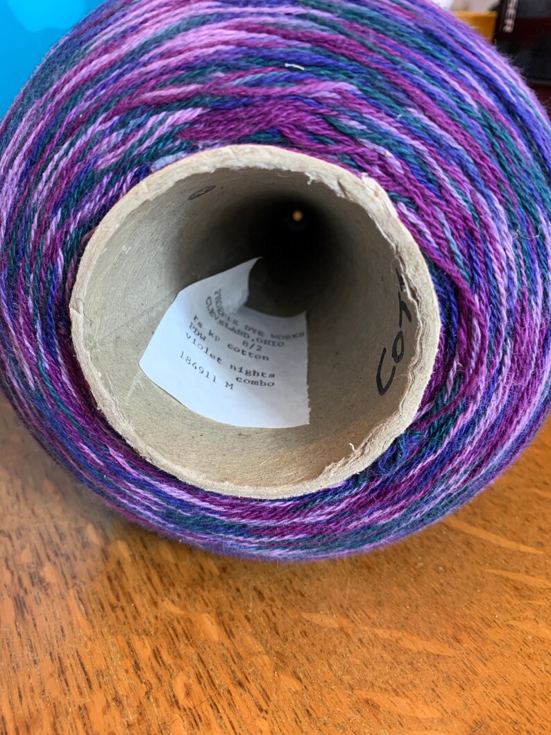 Phoenix Dye Works Purple Variegated 8/2 Cotton Yarn - 15.5 Oz = 3600 ...