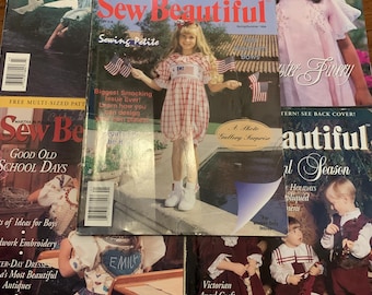 Lot of 4 Sew Beautiful Magazines by Martha Pullen 1996 - Etsy