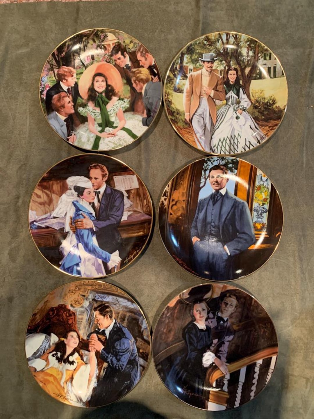 Gone With the Wind Plates - Golden Anniversary Series - Choice of 6 - Etsy