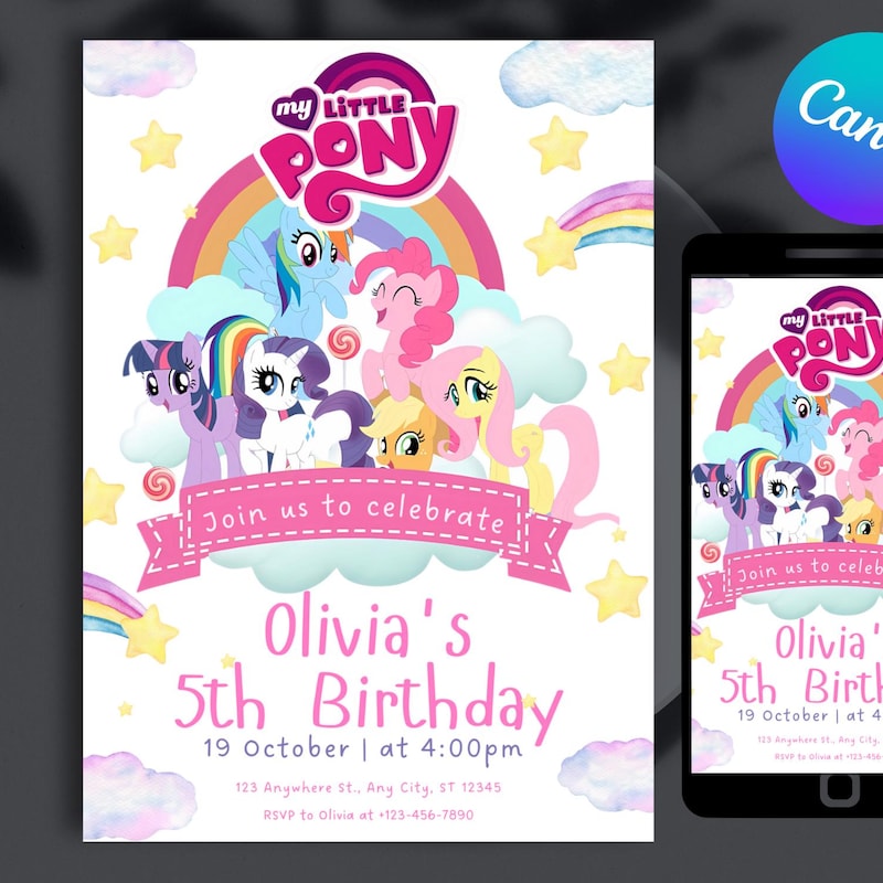 Pony Pdf Template - Etsy