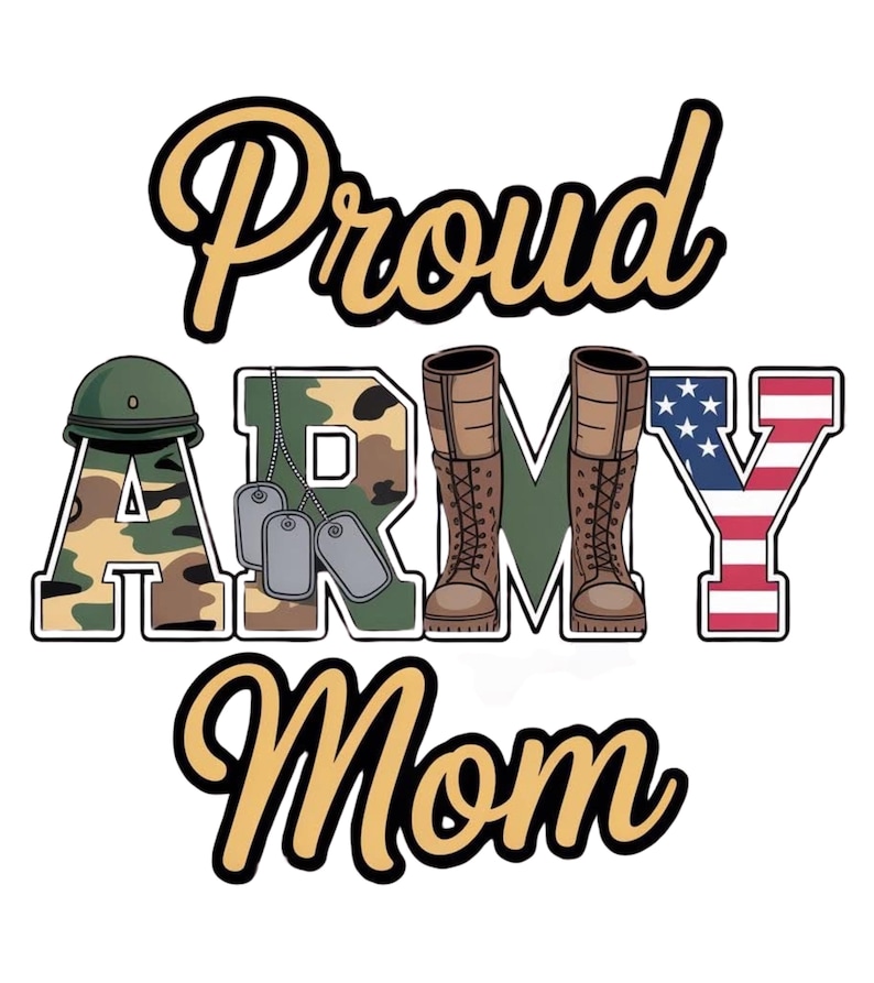 Proud Army Mom Digital Design | Camouflage & Flag Boots | Military ...