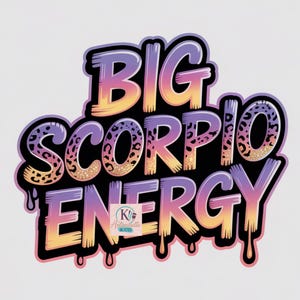 Big Scorpio Energy Digital Design | Zodiac Sublimation PNG | Astrology ...