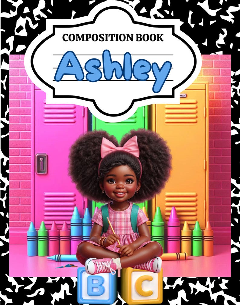 Back 2 School Composition Notebook Template, Back to School Mockup ...