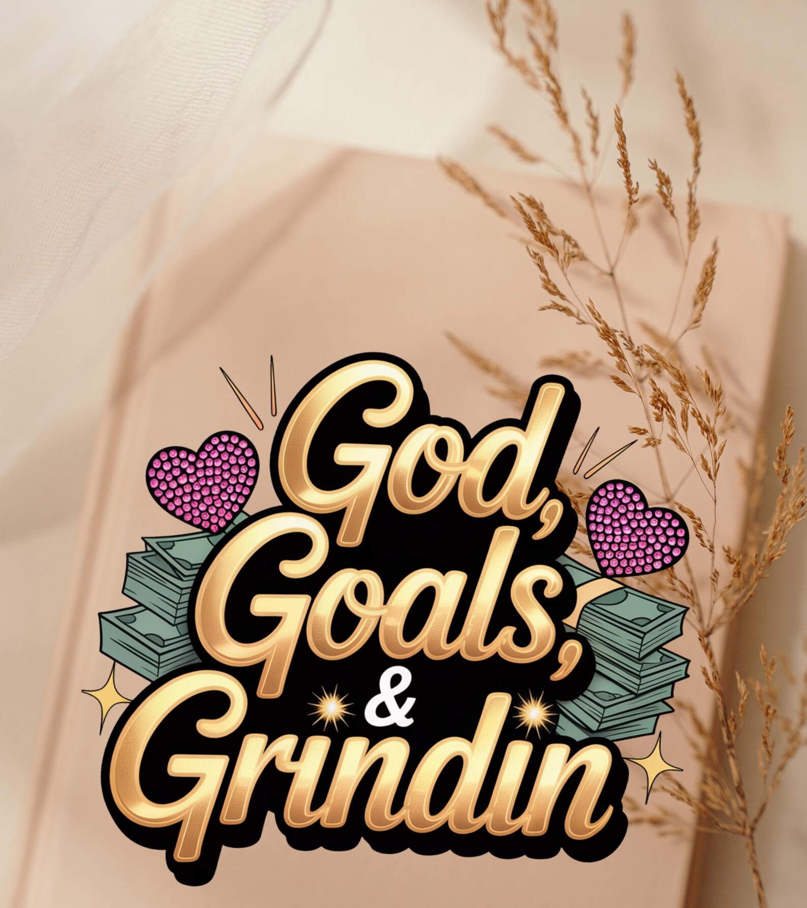 God Goals & Grindin Digital Design | Boss Babe Sublimation PNG ...