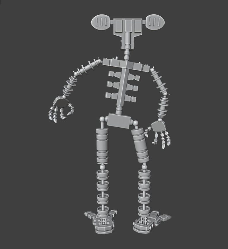 Endo FNAF2 3D Printable Figure: 6" High Detail STL Model (digital ...