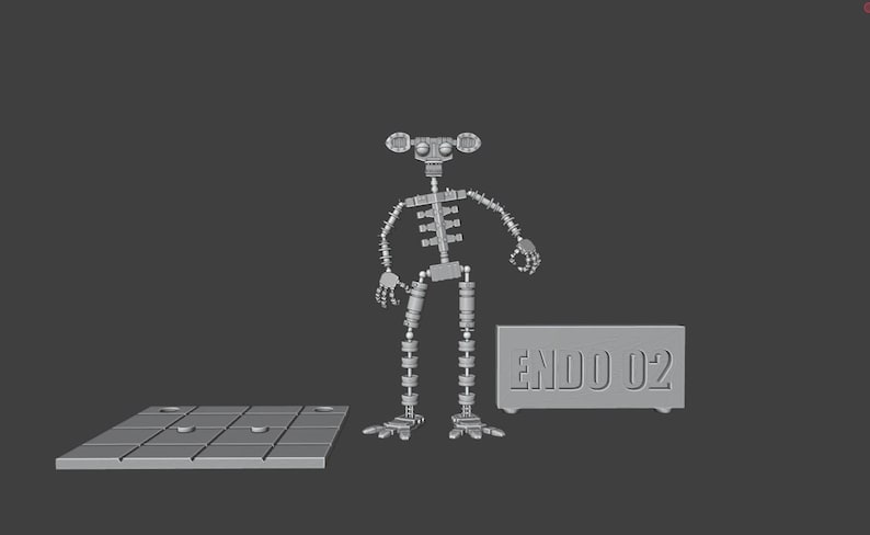 Endo FNAF2 3D Printable Figure: 6" High Detail STL Model (digital ...