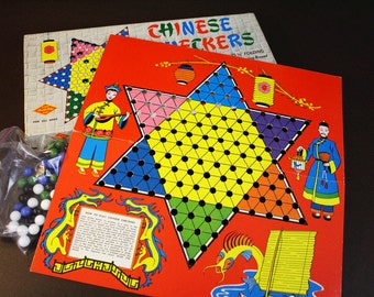 Checkers board game | Etsy