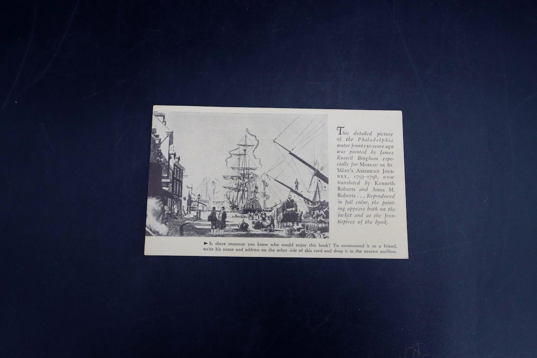 1930s Philadelphia Waterfront Postcard: James Russell Bingham Art ...