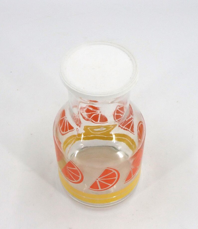 Vintage Libby of Canada Orange Juice Decanter • Retro Citrus Carafe • 48 Oz Glass Pitcher W/ Lid ...