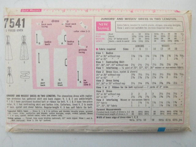 Vintage 1960's Simplicity 7541 Dress Pattern Size 11 - Etsy Sweden