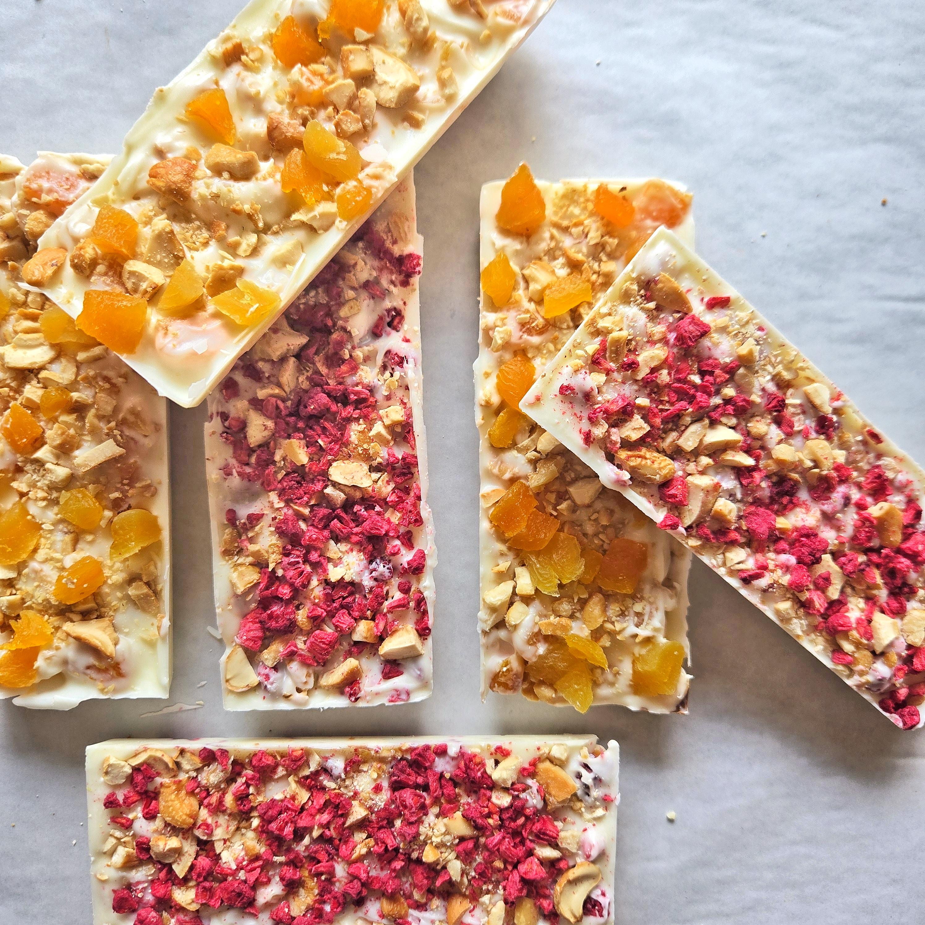 Handmade Fruit Chocolate Bar | Artisan Dark/milk/white Chocolate With ...
