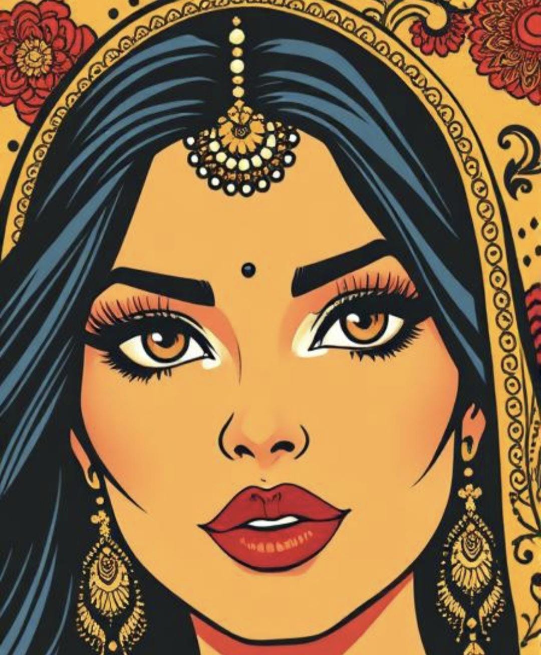 Sikh Punjabi Woman Aesthetic Wallpaper - Etsy