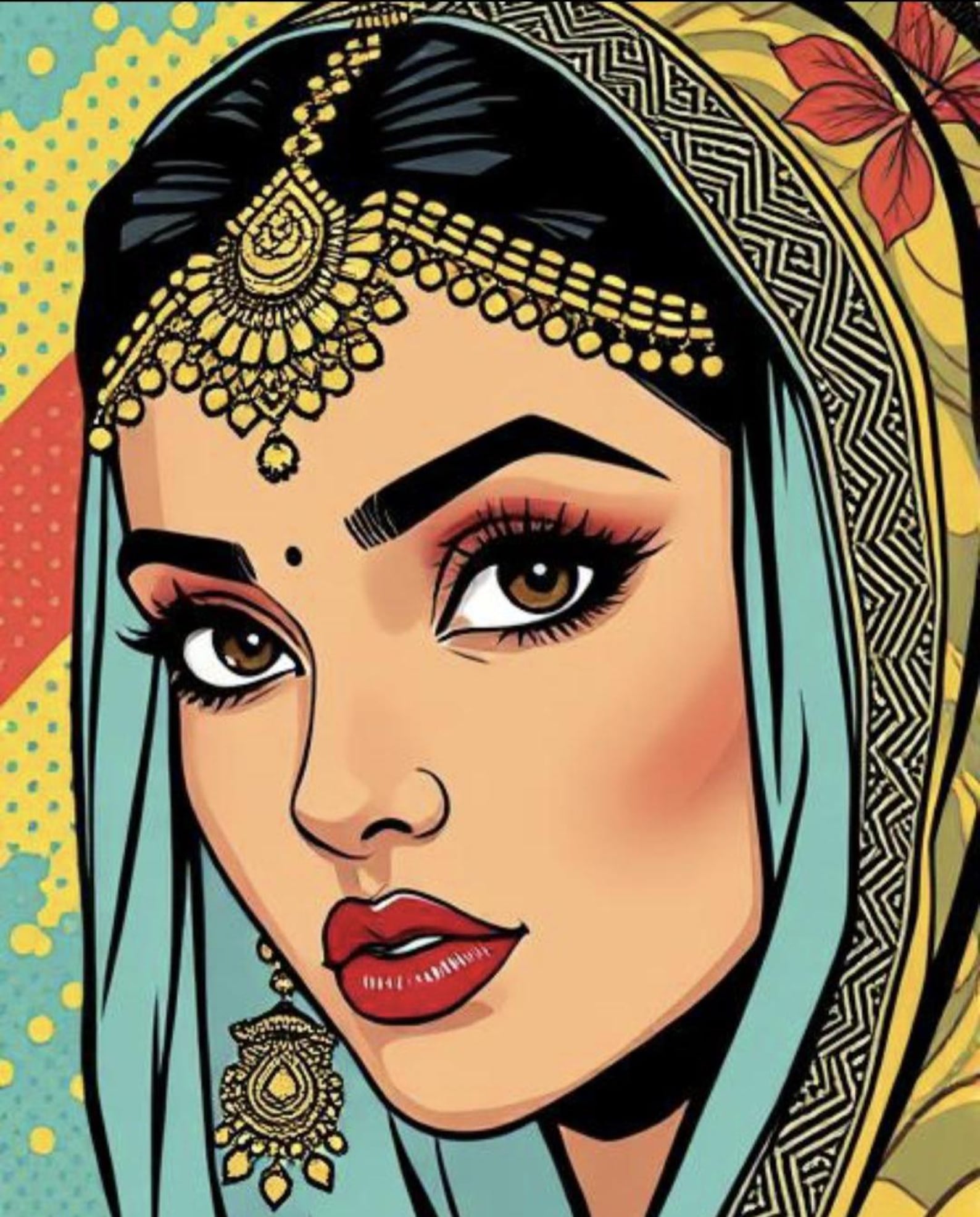 Sikh Punjabi Woman Aesthetic Bollywood Wallpaper - Etsy
