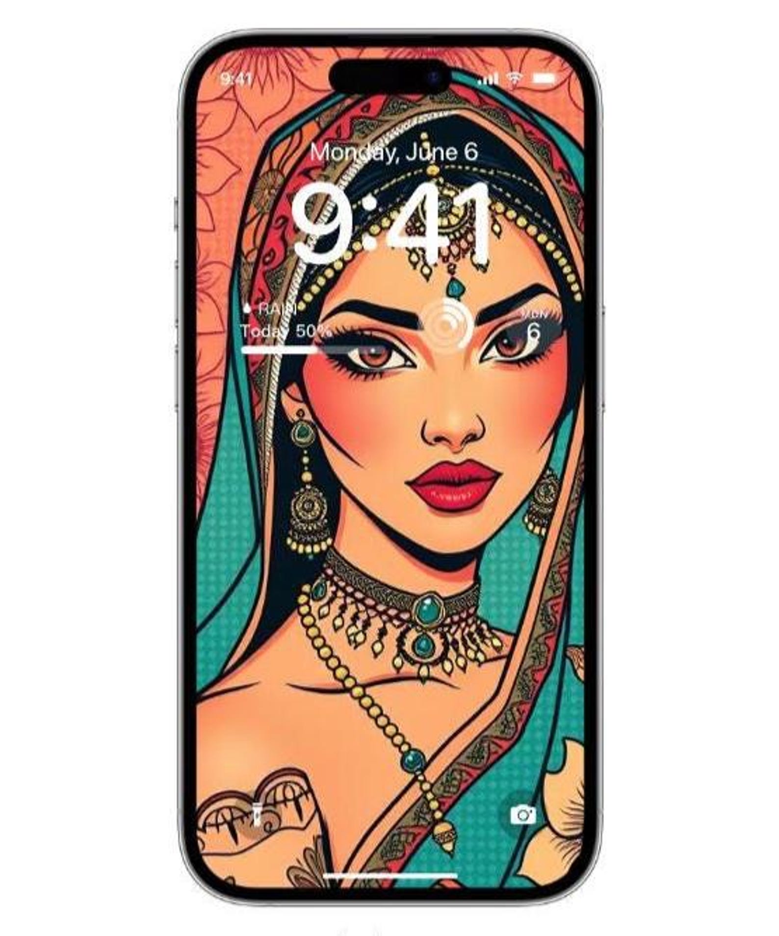 Aesthetic Wallpaper - Indian/sikh/punjabi Beauty - Cultural Pop Art - Etsy