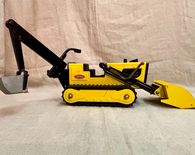 Vintage TONKA '70s Trencher Loader Backhoe – T-6 – Pressed Steel ...