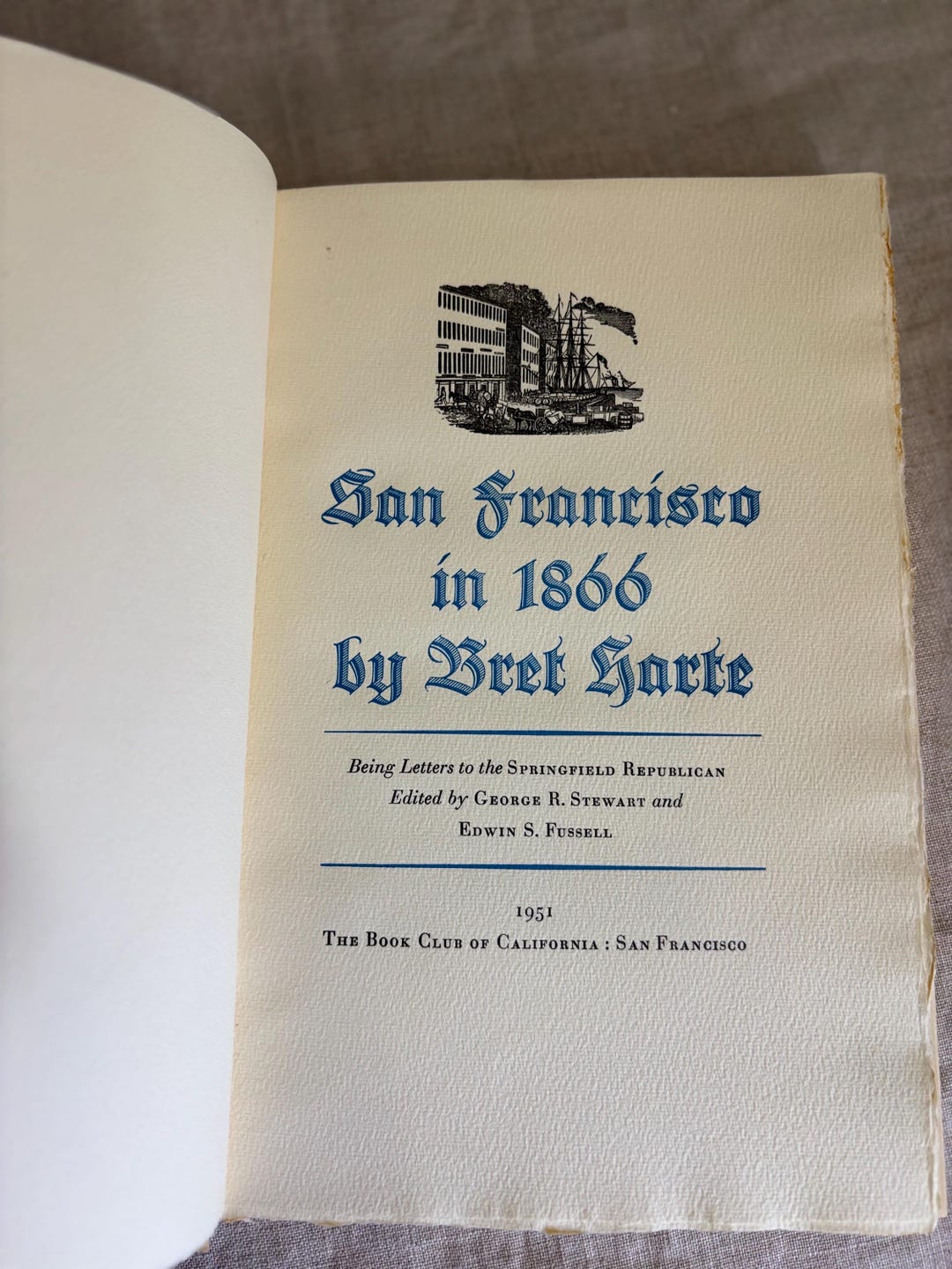 Rare 1951 Grabhorn Press – Bret Harte Letters - Limited Edition of 400 ...