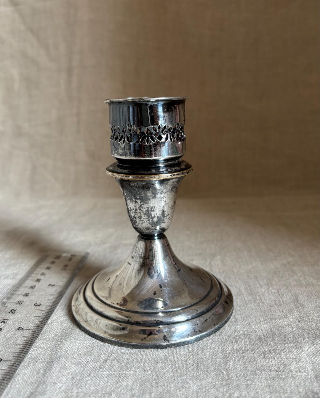 Vintage Gorham Silver Plate Candlestick - 1970s - Classic Traditional ...