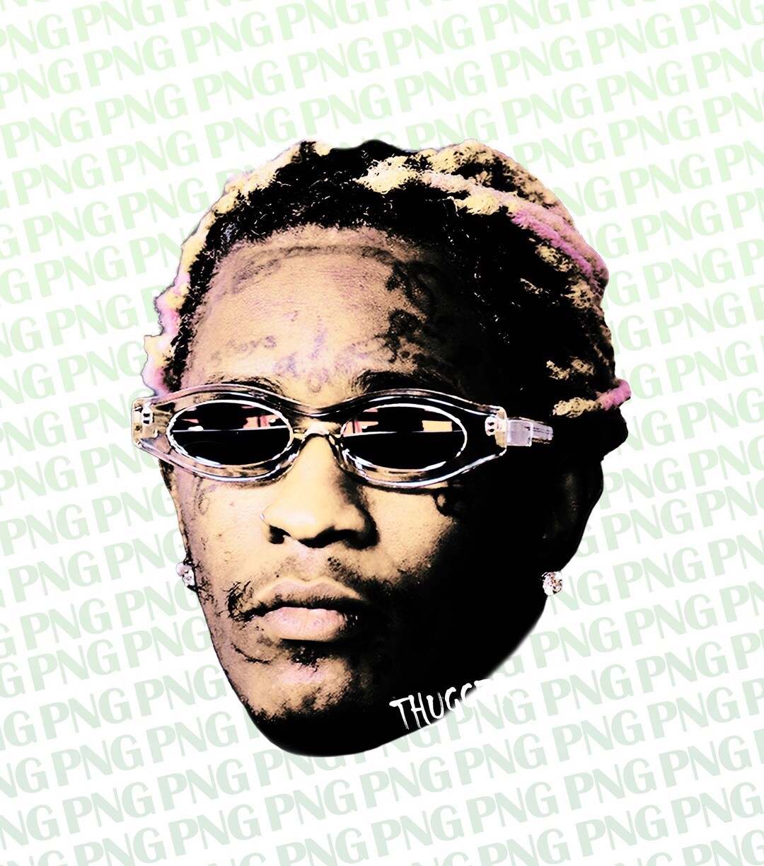 Young Thug T Shirt Design PNG Instant Download 300 Dpi Png - Etsy