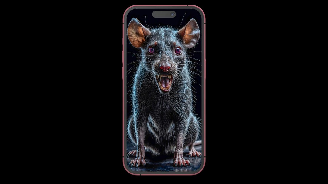 Epic Dark Rat Wallpaper Bundle – 5 Ultra-realistic Horror Animal Phone ...