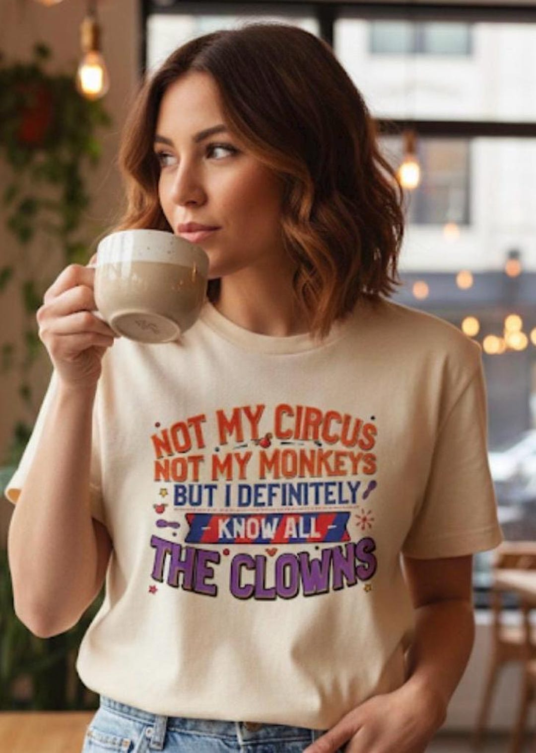 Not My Circus Not My Monkeys Shirt, Sarcastic Work Shirt, Retro Circus ...