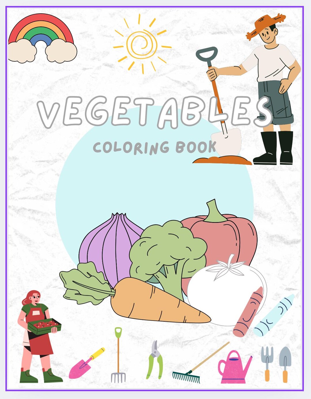 Vegetables Coloring Book for Kids – Printable PDF | Fun Educational ...