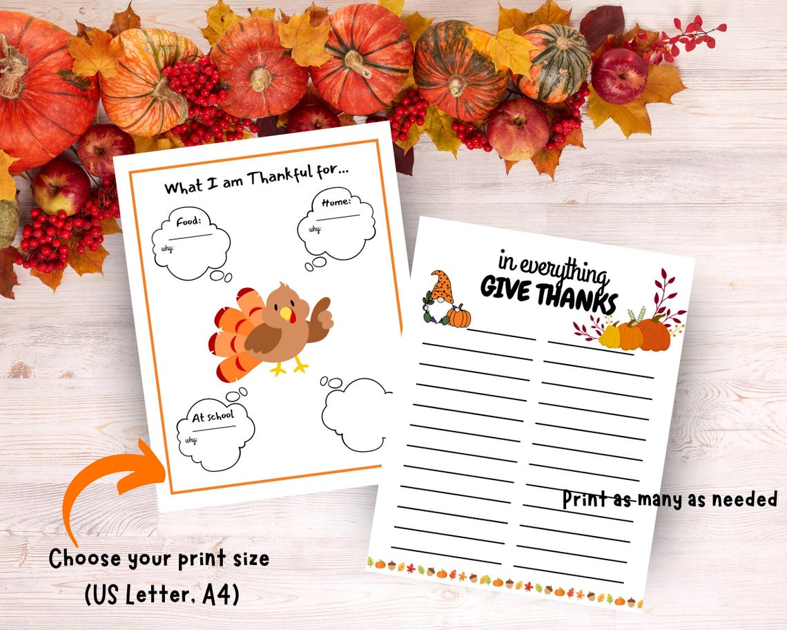 Printable Thanksgiving Bulletin Board Kit,november Classroom Decor ...