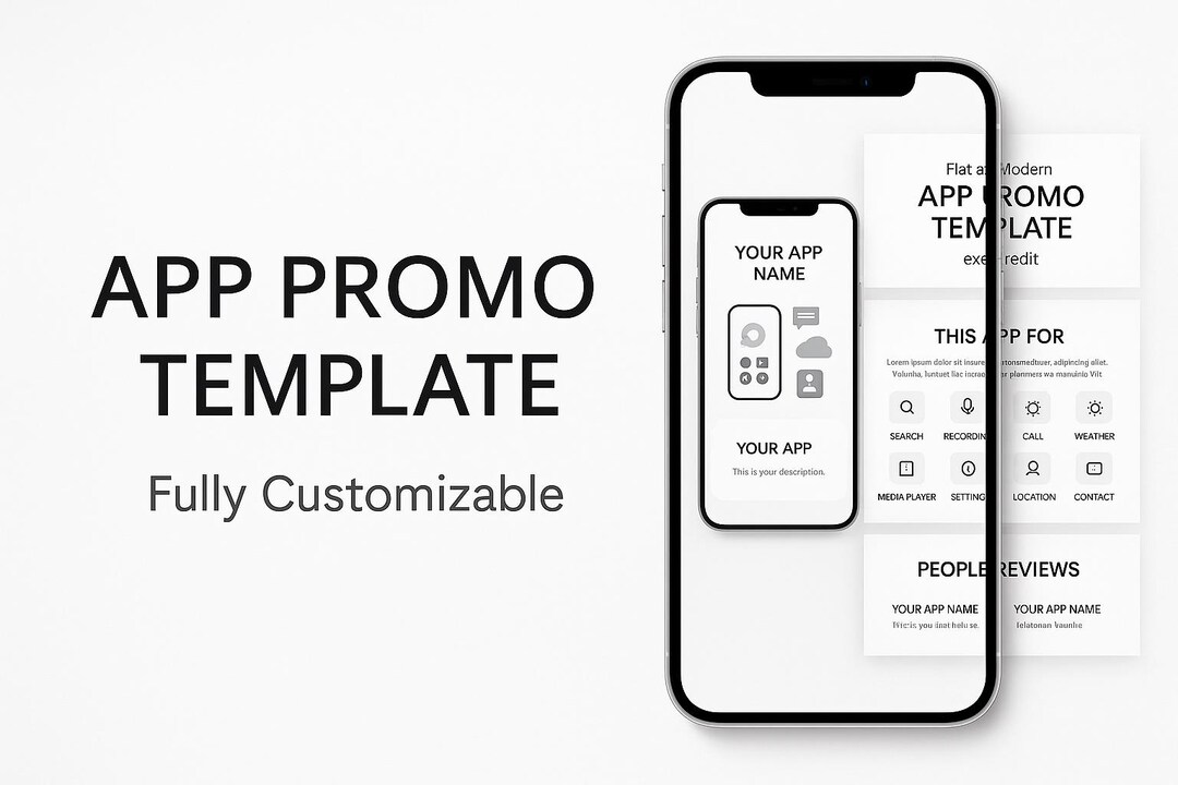 App Promo Presentation Template – Minimalist Powerpoint Slide for ...