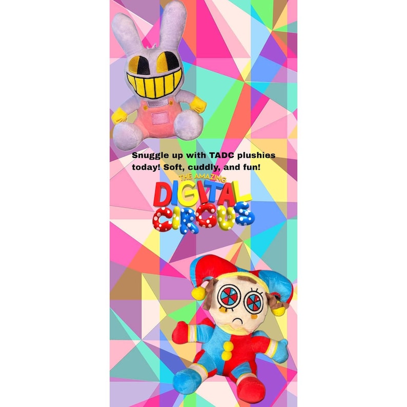 TADC Plush Set: Jax and Pomni, the Amazing Digital Circus - Etsy