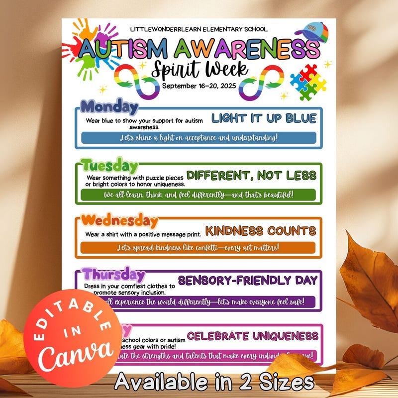 Holiday Spirit Week Flyer - Etsy