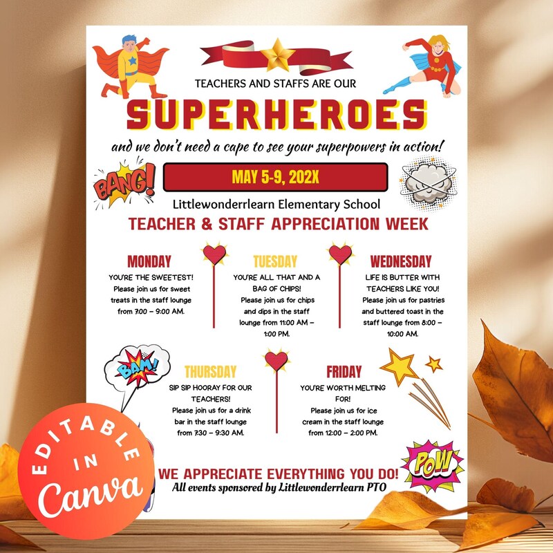 Superhero Staff Week - Etsy