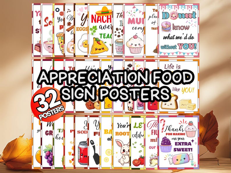 30 Pastel Appreciation Food Sign Printable Teacher Staff Appreciation ...