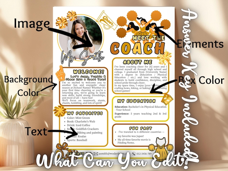 Meet the Cheer Coaches Flyer Welcome Back to School Newsletter ...