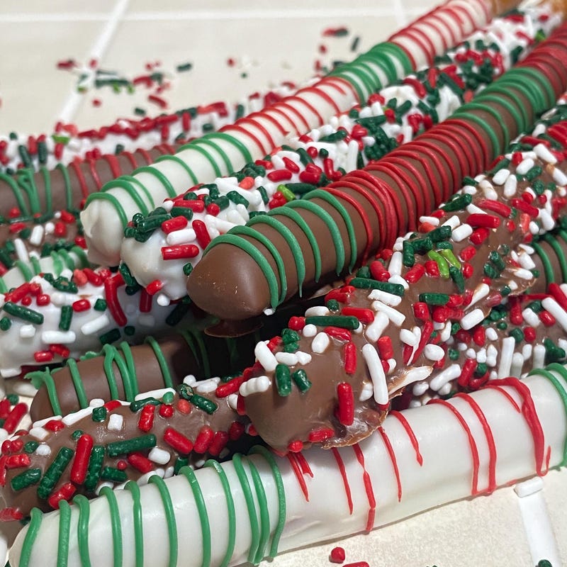 Pretzels Christmas Snacks - Etsy