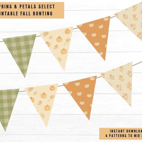 Fall Bunting - Etsy